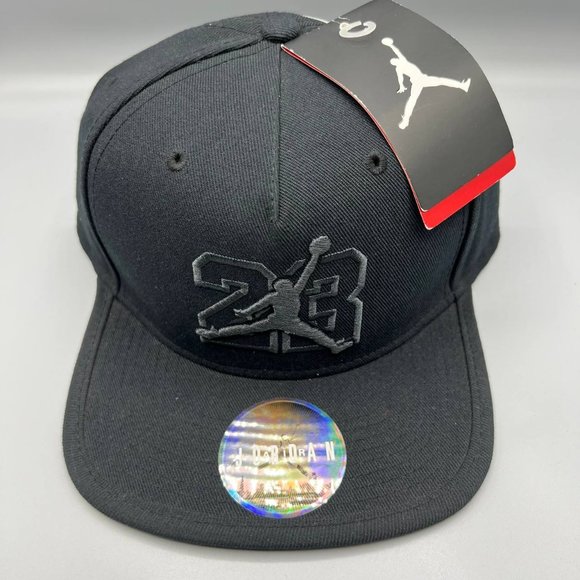 Jordan | Accessories | Air Jordan 23 Hat Men Black Jumpman Snap Back ...
